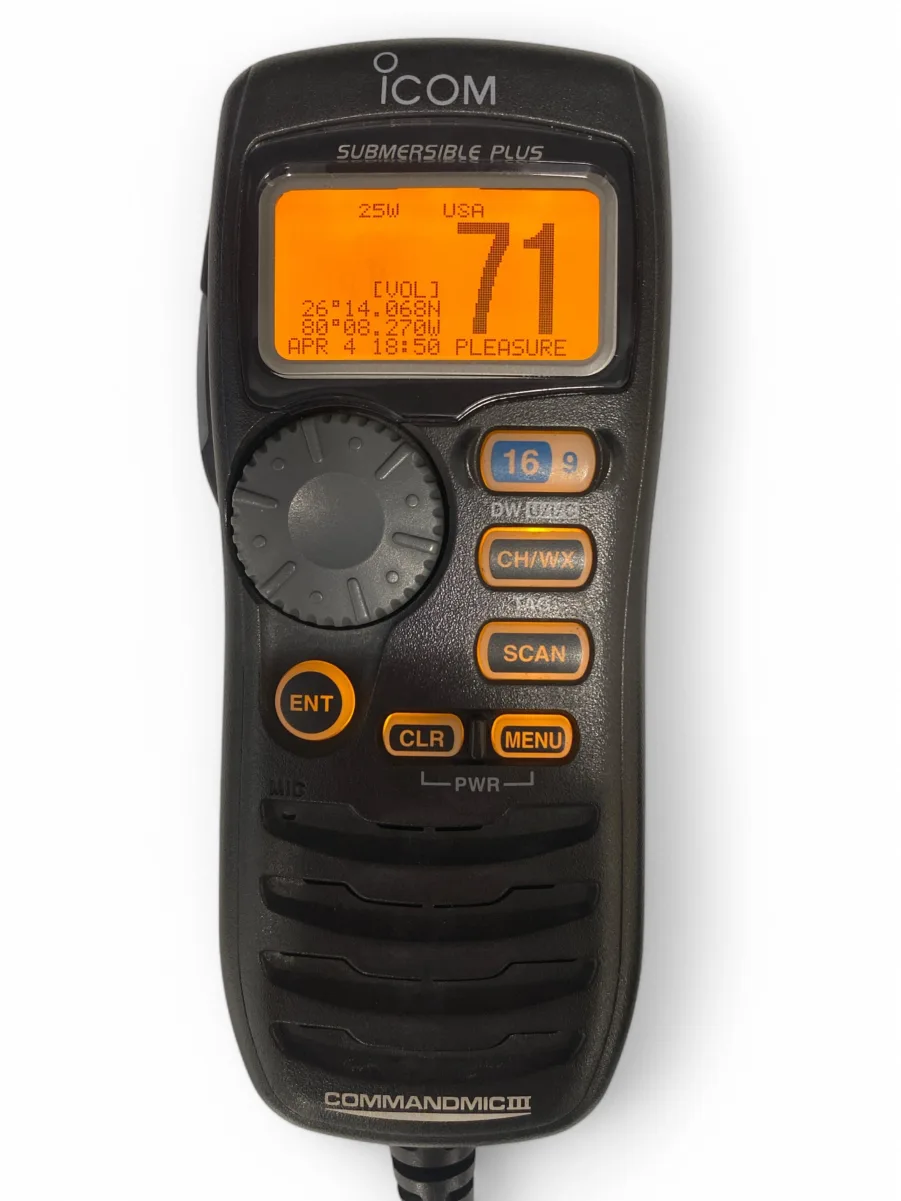 Icom Handset HM-162B CommandMic III For M604, M504 VHFs *Tested/Working ...