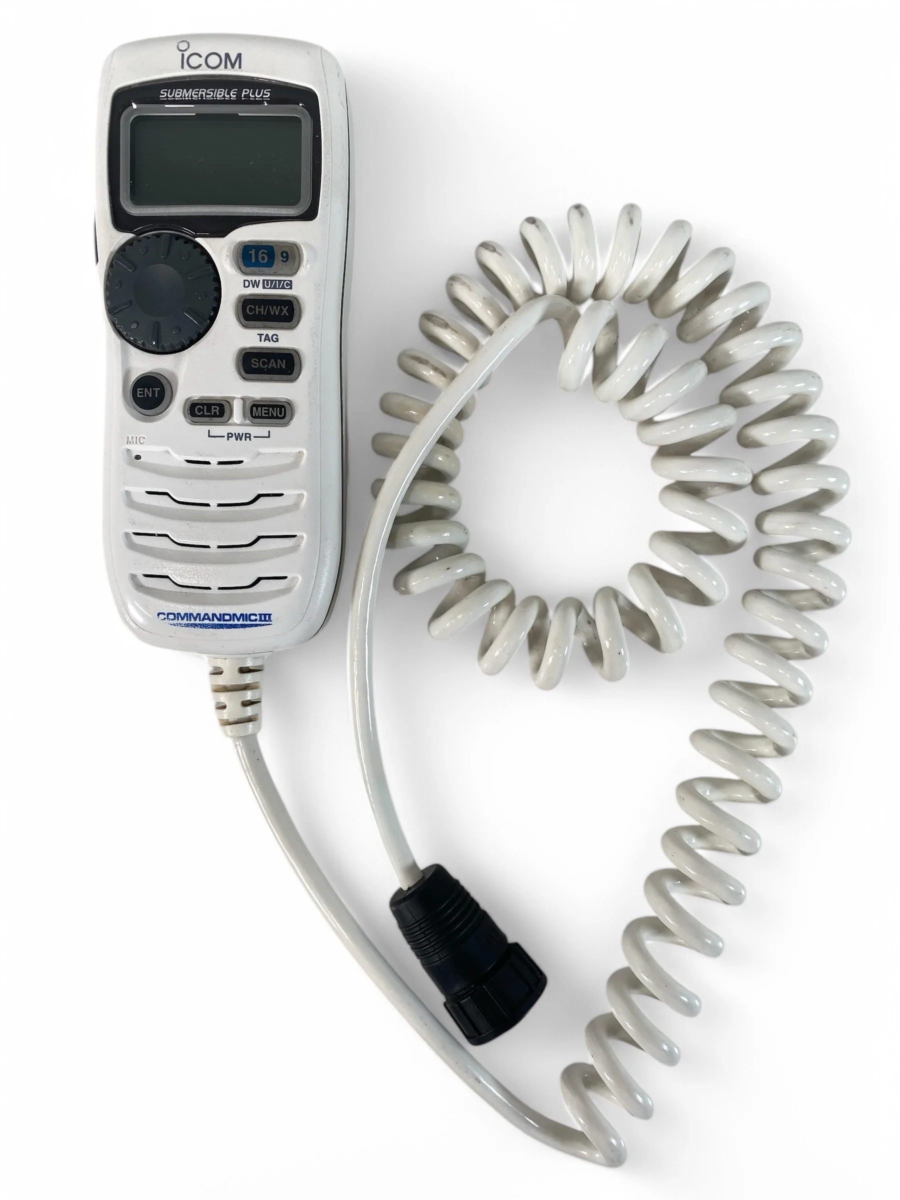 Icom Handset HM-162SW CommandMic III For M604, M504 VHFs - Tested ...