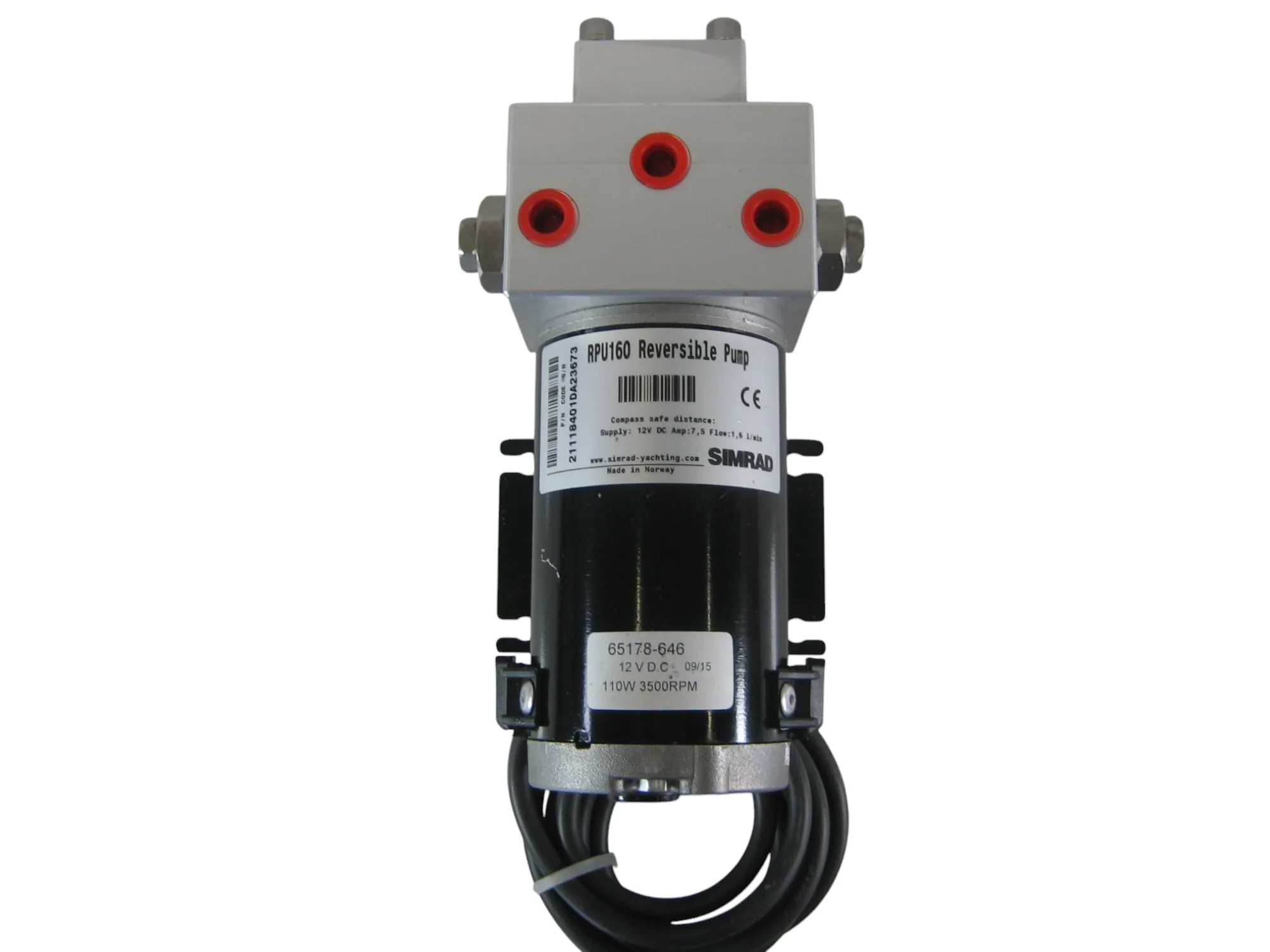 Simrad RPU160 Hydraulic Reversible Autopilot 12V Pump New-Old-Stock 90 ...