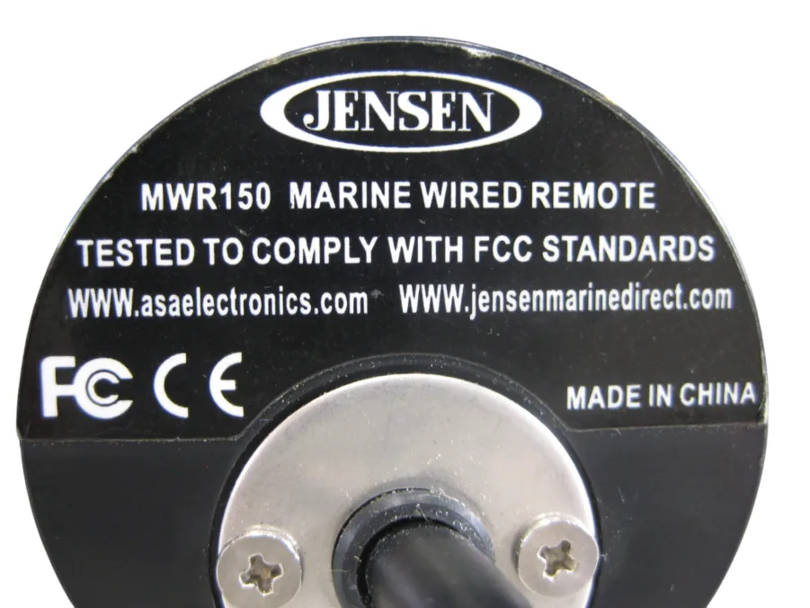 Jensen MWR150 Marine Audio Wired Remote (Grey) 90-Day Warranty - Max ...