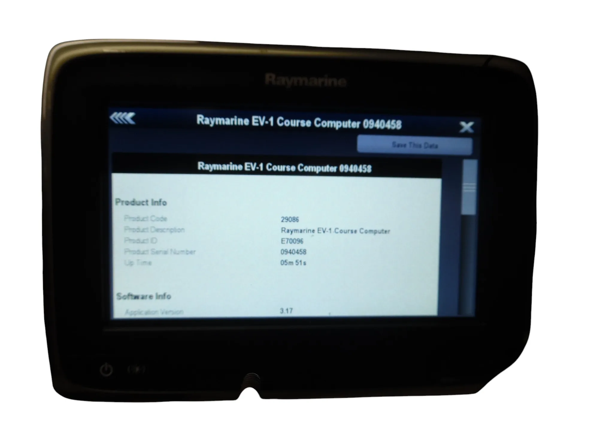 Raymarine Evolution Autopilot Heading Sensor CCU EV-1 E70096 - Max ...