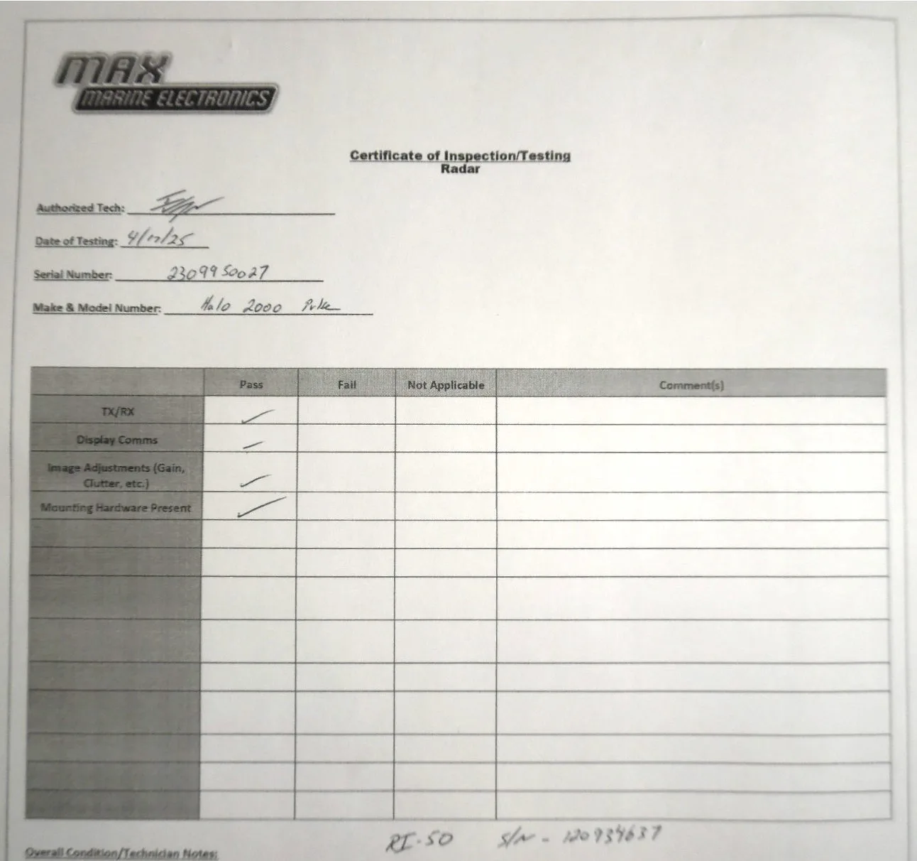 Simrad Halo 2006 Pulse Compression Radar 6' Open Array W/RI-50 (BENCH ...