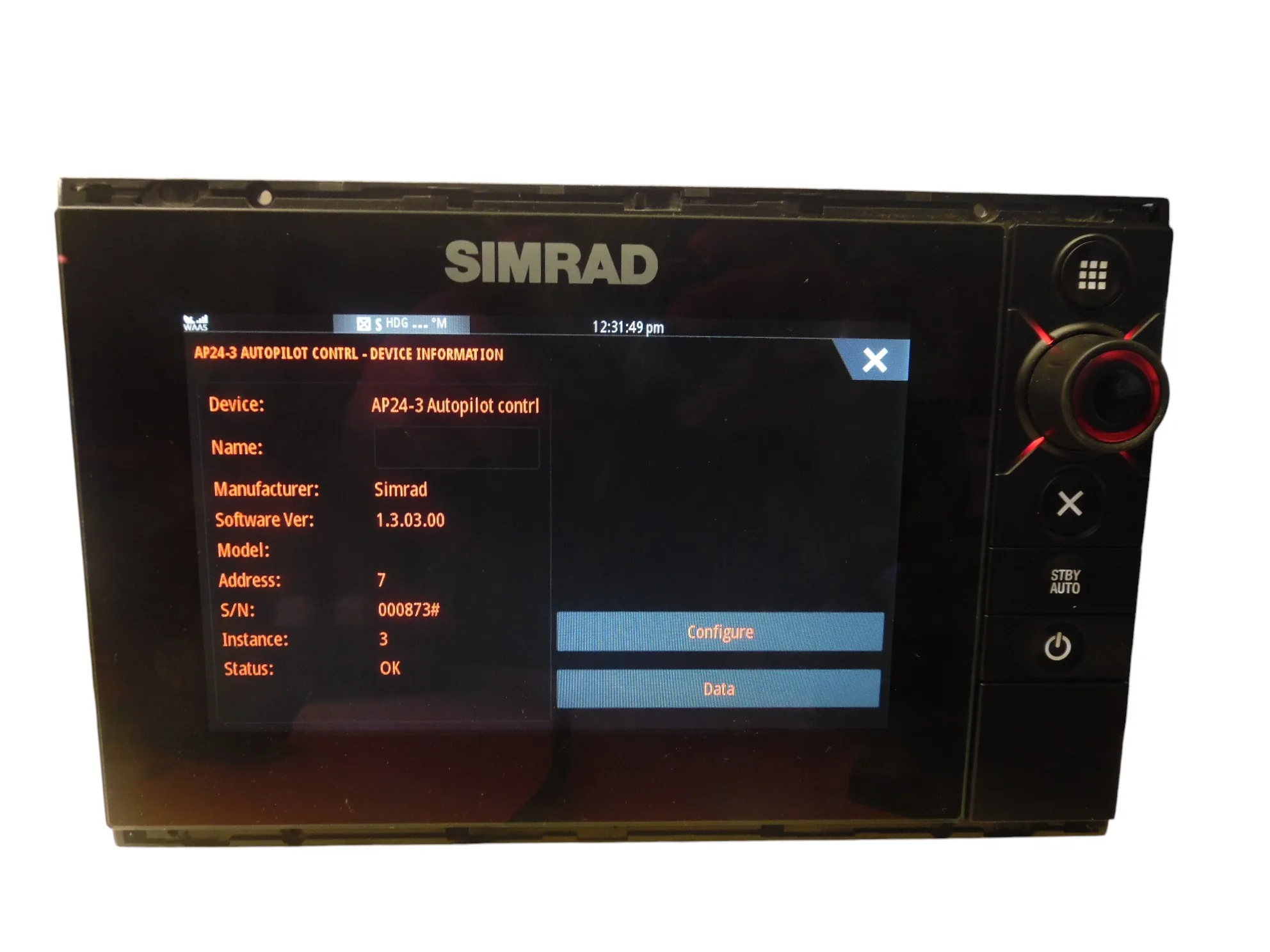 Simrad/AP24 Autopilot Control Head 22096614 - Max Marine Electronics