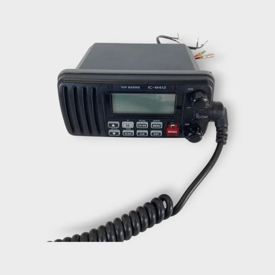Icom IC-M412 DSC VHF- Fully Tested- No MMSI - Black- Free Shipping ...
