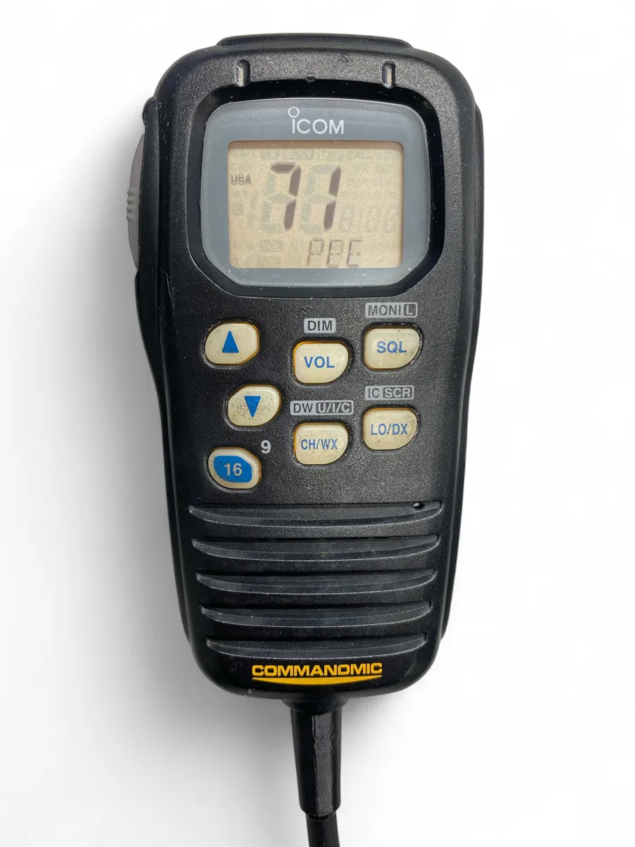 ICOM HM-127B Commandmic Remote Second Station Handset For M504/M604 VHF ...