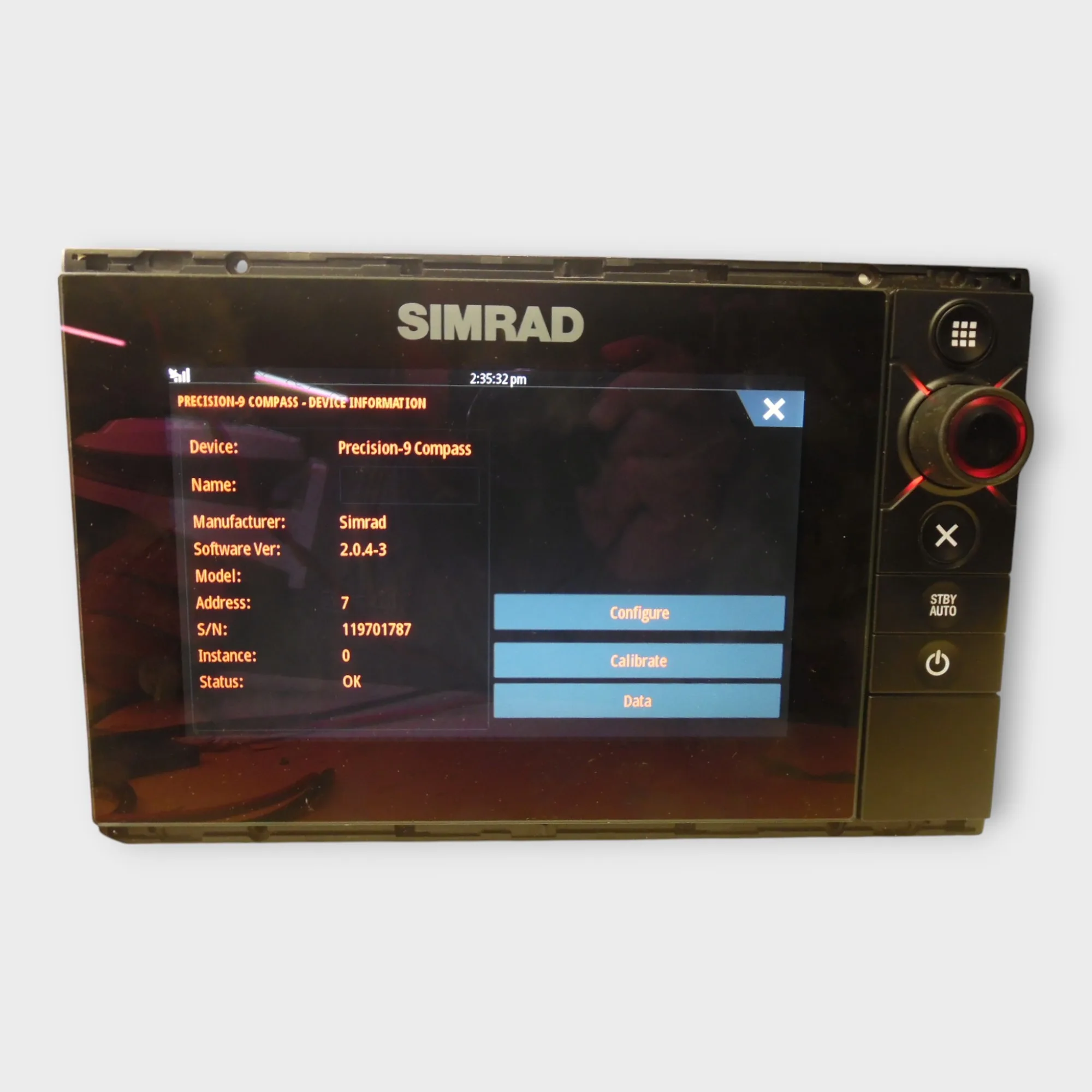 Simrad Precision 9 Compass W/Mounting Bracket Tested - Max Marine ...