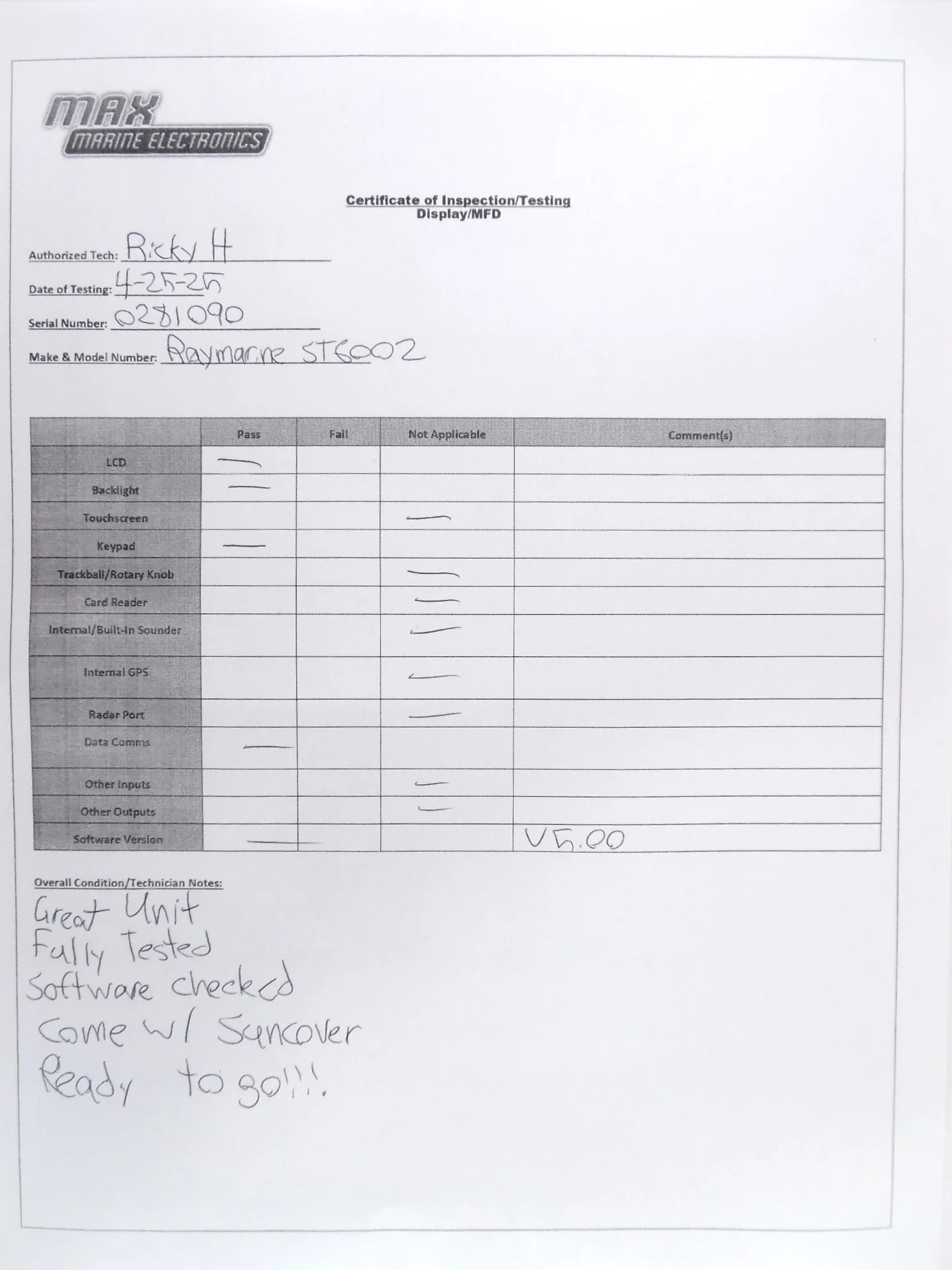 Raymarine-ST6002 Autopilot Control Head E12098-P - Max Marine Electronics