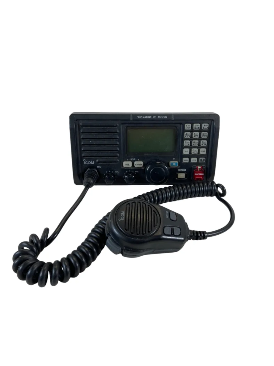 Icom IC-M604A Marine DSC VHF Radio With Detachable HM-126 Mic - Tested ...