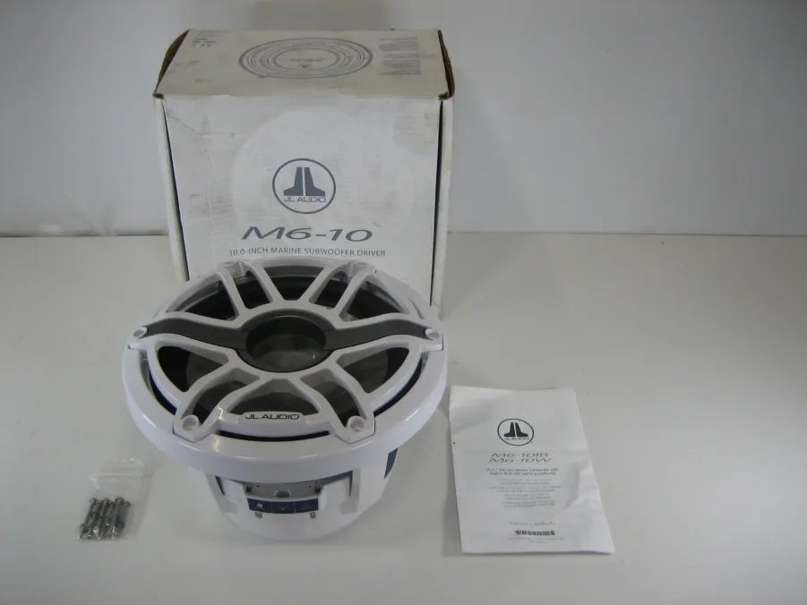 JL Audio M6-10IB-S-GWGW-4 10'' Marine Subwoofer w/ Sports Grille Tested ...