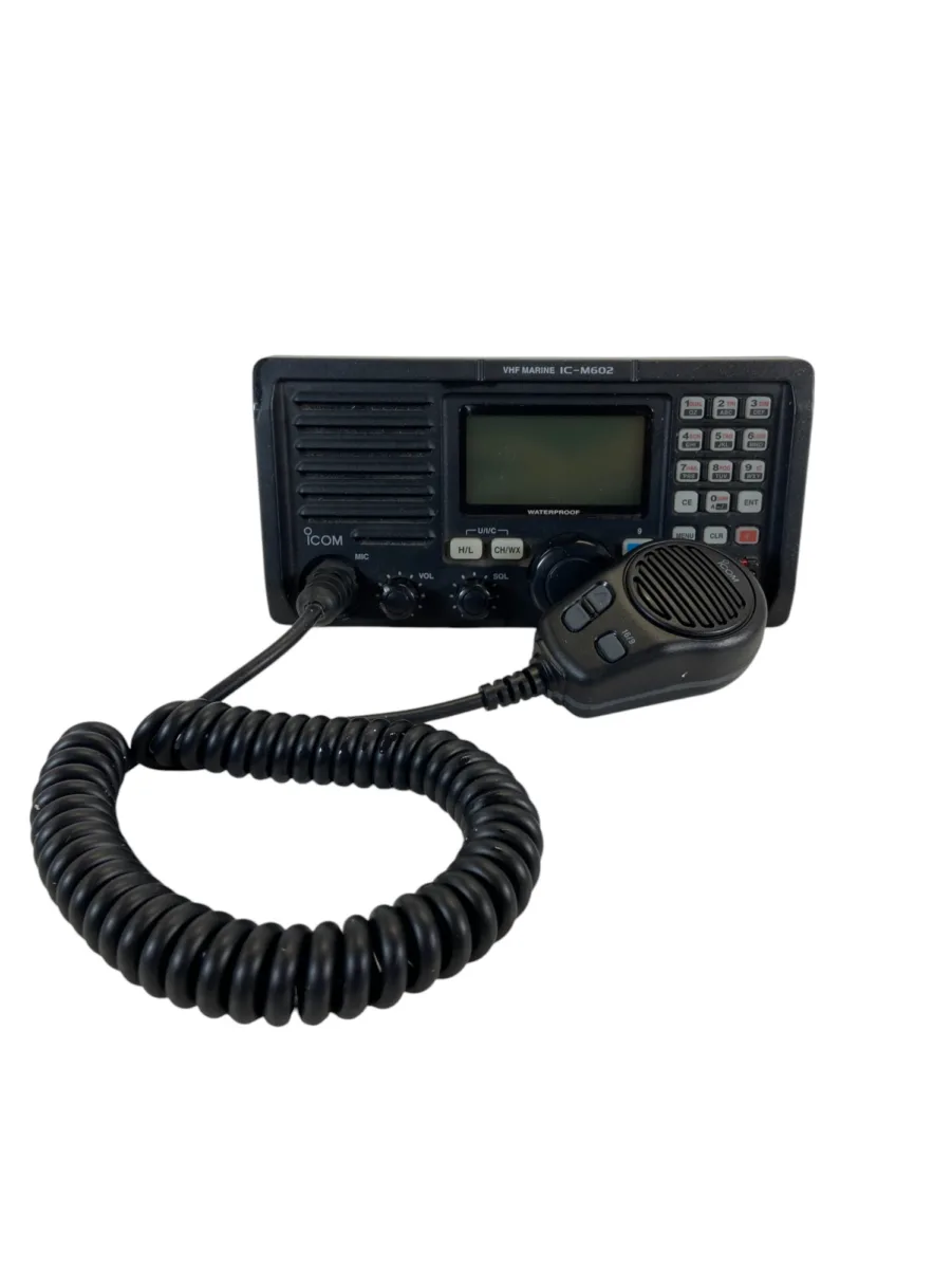 Icom IC-M602 DSC VHF- W/ Fist Mic- Fully Tested - Great Condition -Free ...