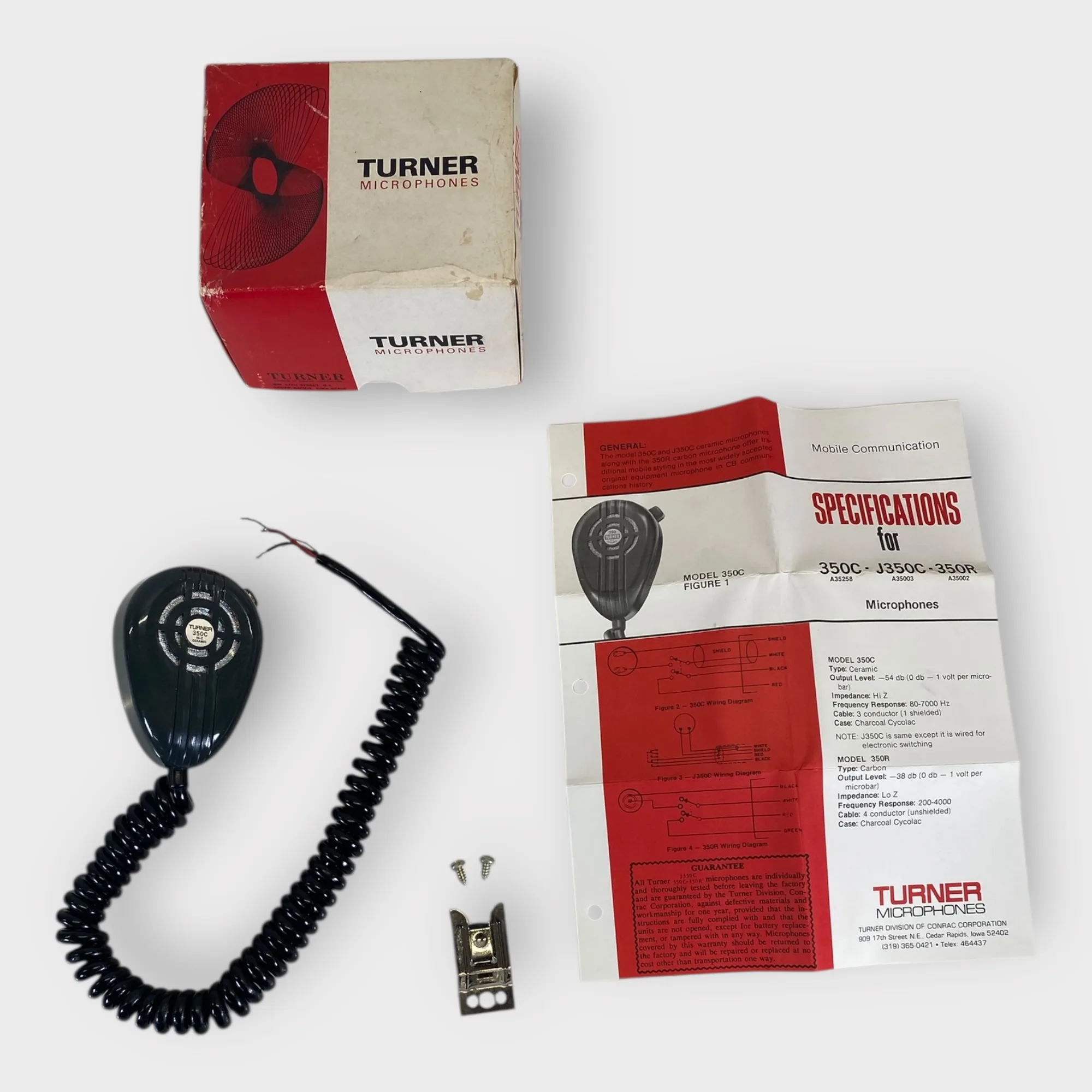 Turner 350C CB Radio Microphone Handheld Mic 5' Cable *NEW* - Max ...