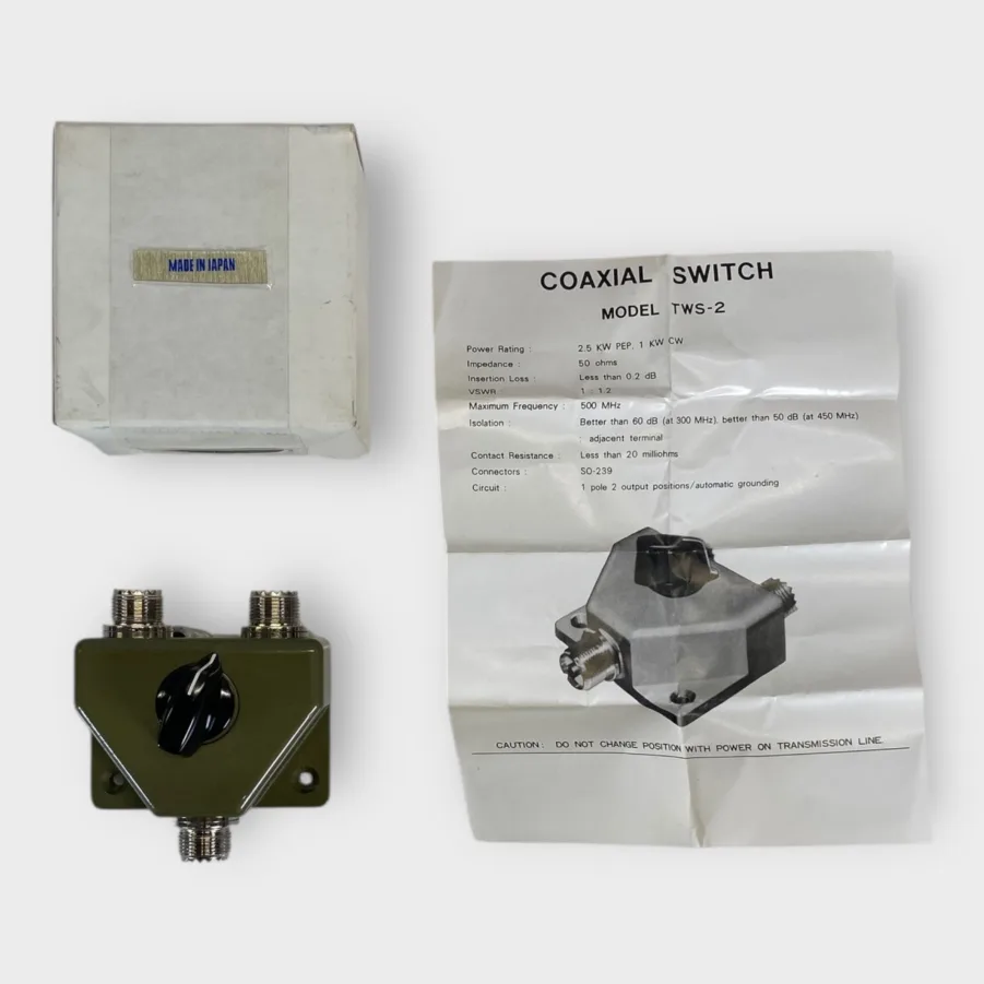 TWS-2 Coaxial Switch 2 Position 50 Ohms SO-239 *NEW* - Max Marine ...