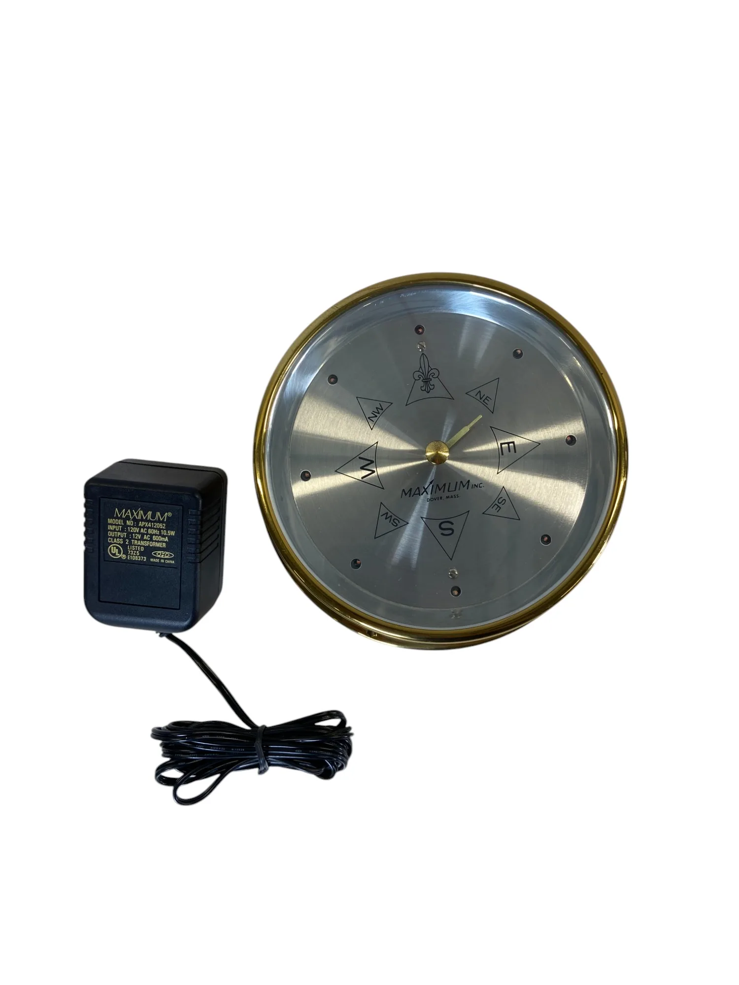 Maximum Wind Direction Instrument Brass With Silver Inlay- Good Cond ...