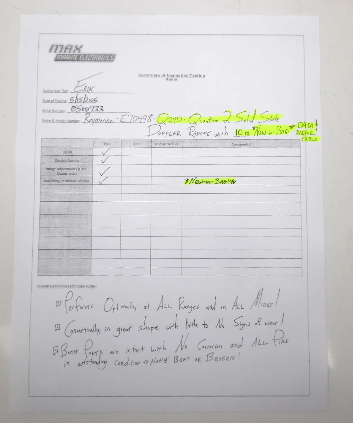 Raymarine Quantum 2 Doppler Radome 18" Q24D - E70498 - w/ *NEW-IN-BAG ...