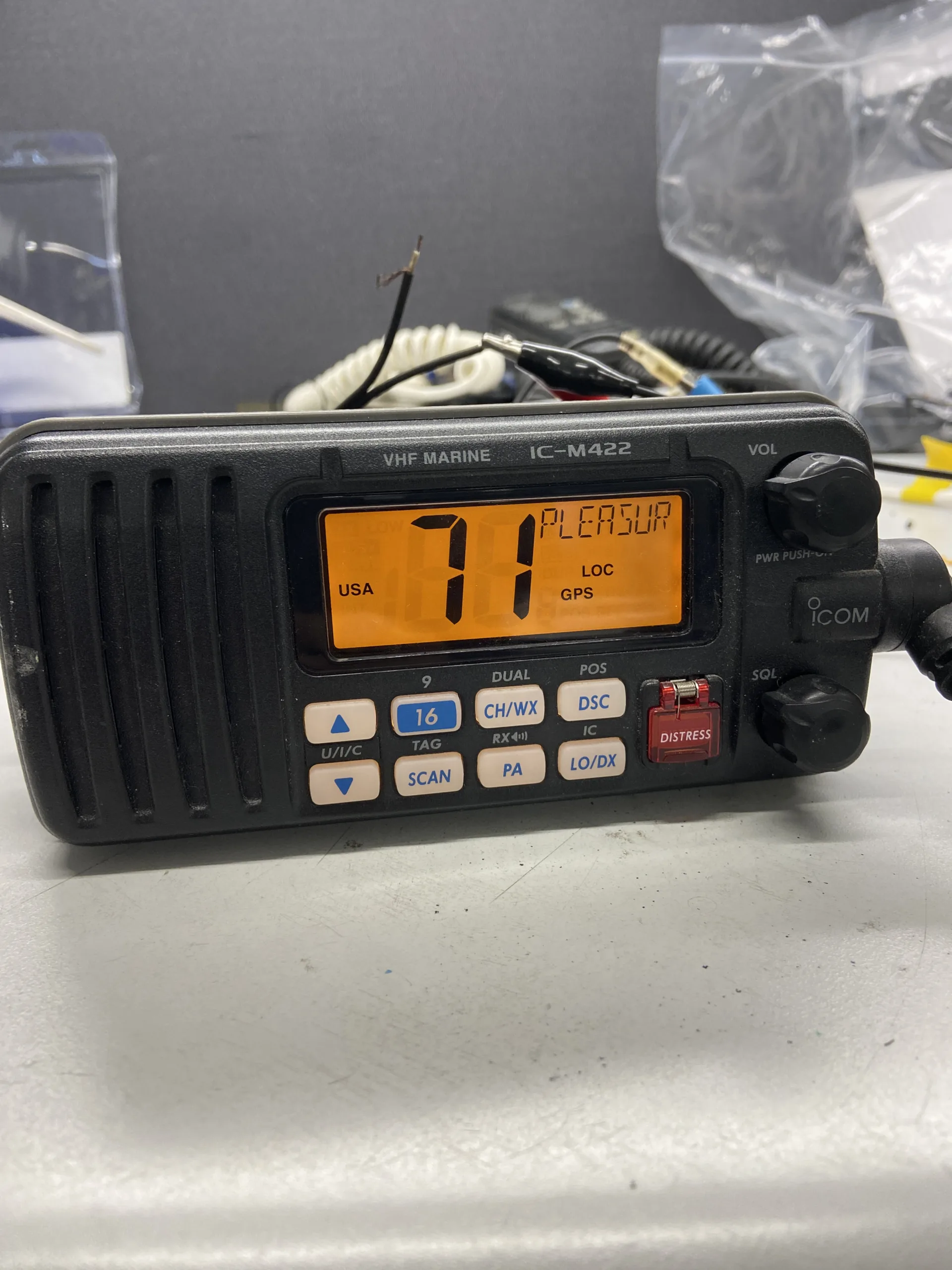 Icom IC-M422 VHF Radio Tested Good Condition 90day Warranty Free ...