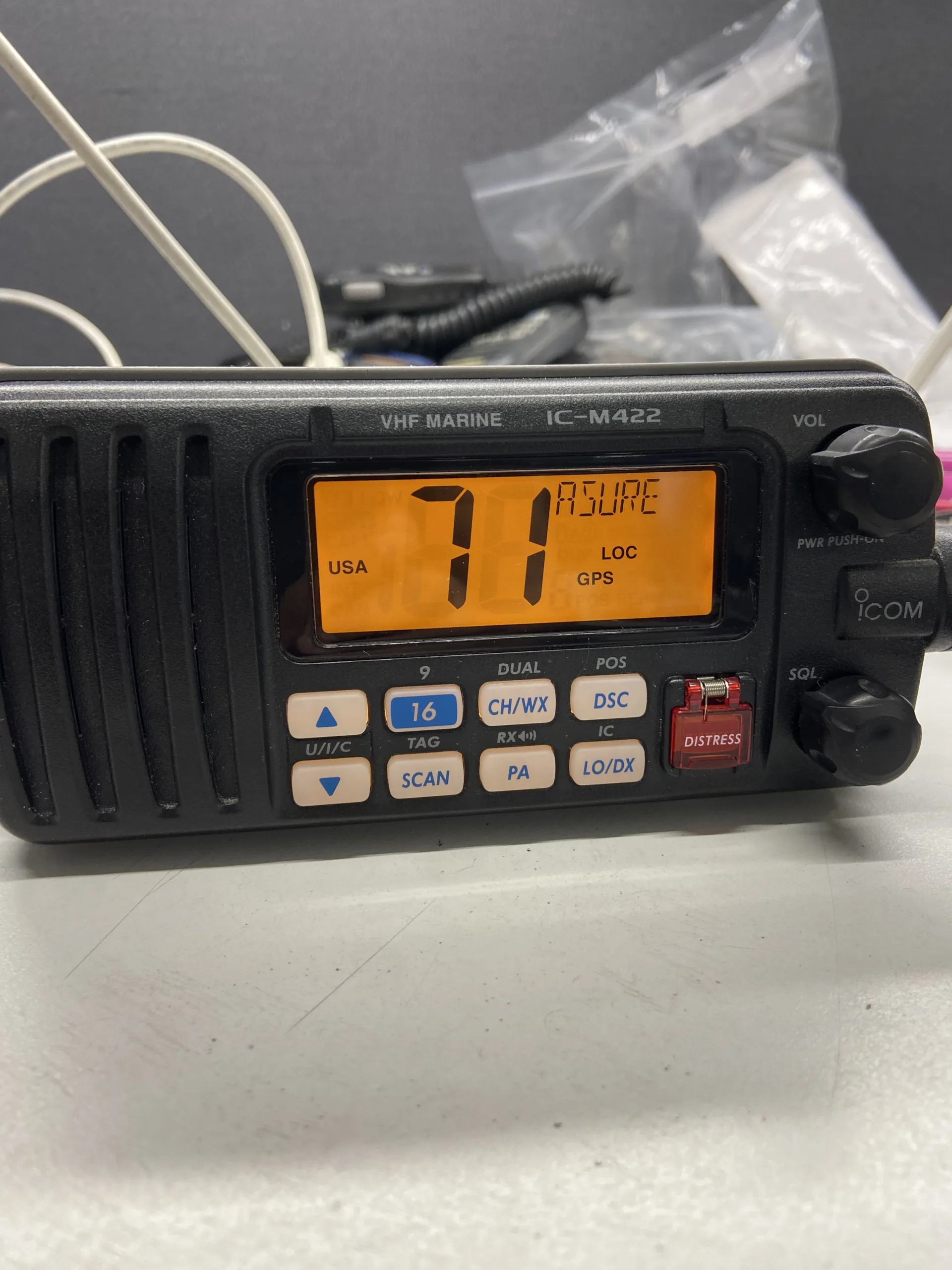 Icom IC-M422 -DSC VHF - Fully Tested- Excellent Condition- Free ...