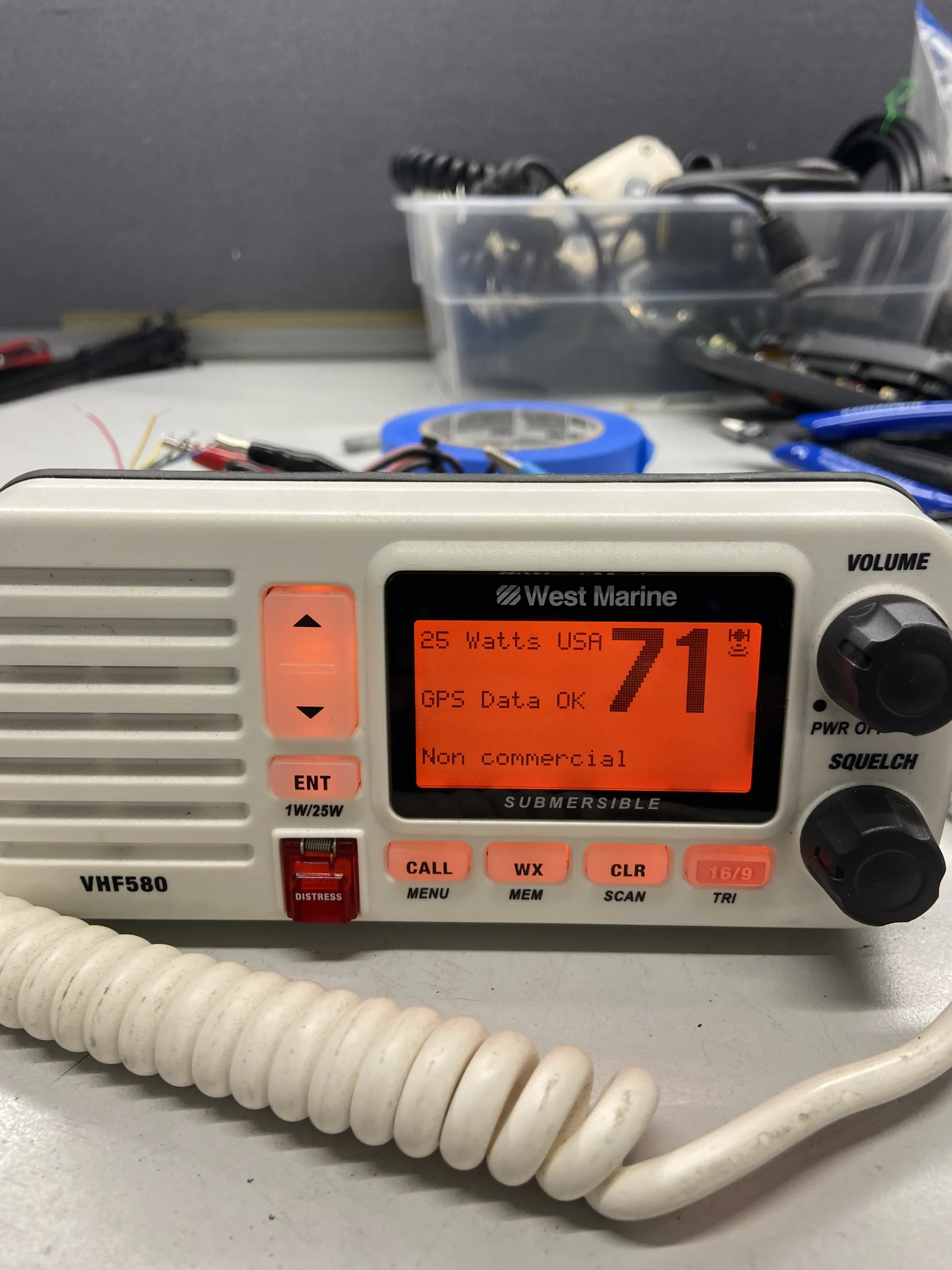 VHF580 Fixed-Mount VHF Radio - Max Marine Electronics