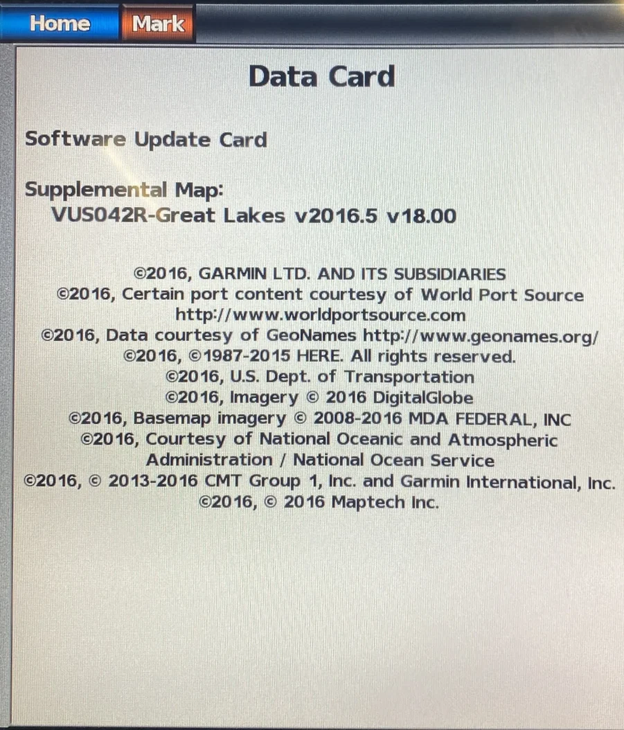 Garmin BlueChart g2 HD VUS042R Great Lakes AUG 2016 010-C1122-00 - Good* - Max Marine Electronics