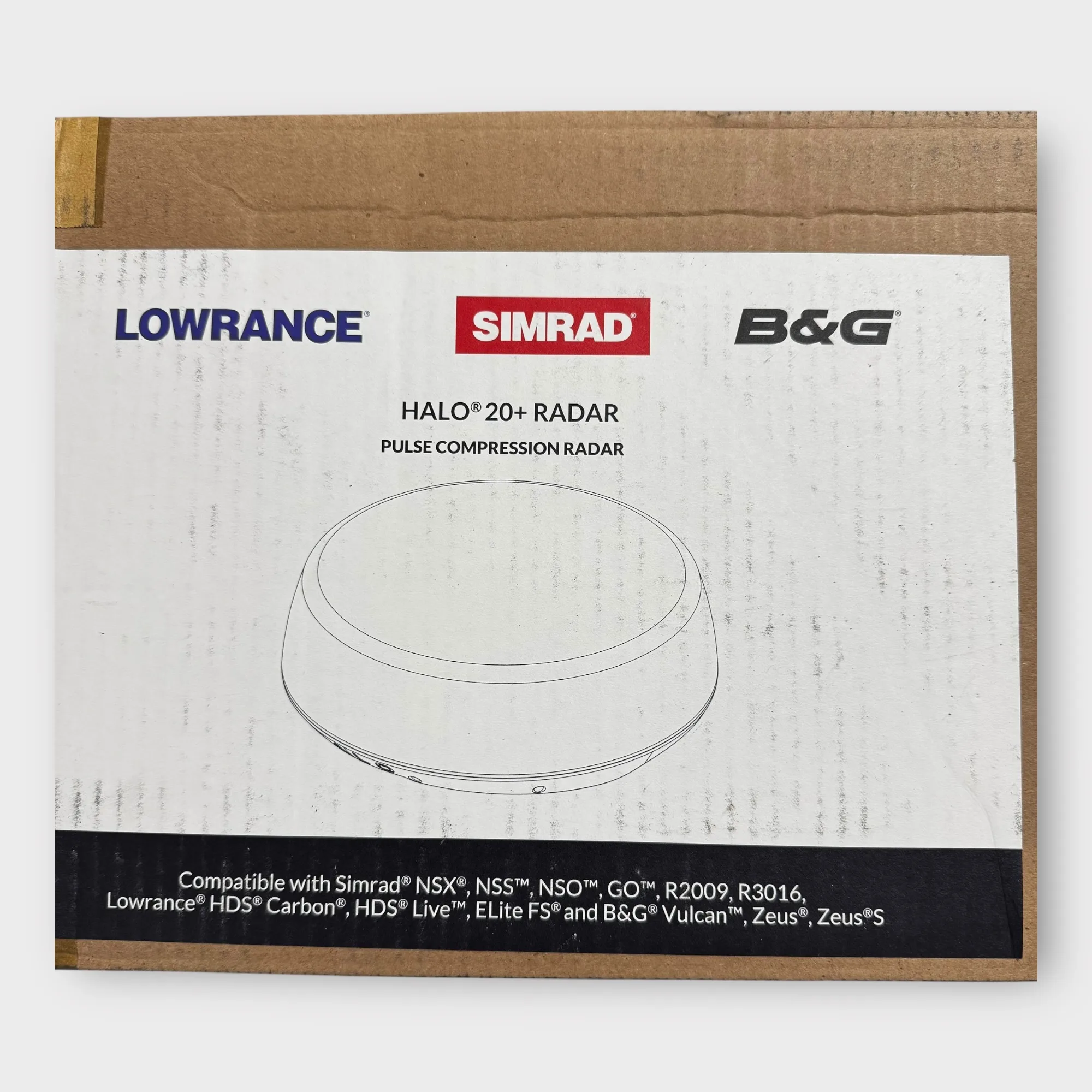 Simrad B&G HALO20+ 20" 36NM Pulse Compression Radar - 5m Cables - 151 ...