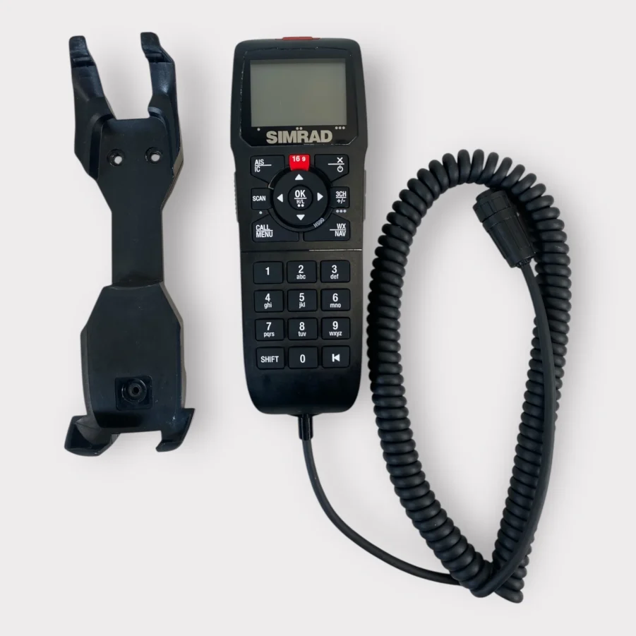 Simrad HS90 Handset For RS90 / B&G V90 VHF **New Cable W/ Cradle ...