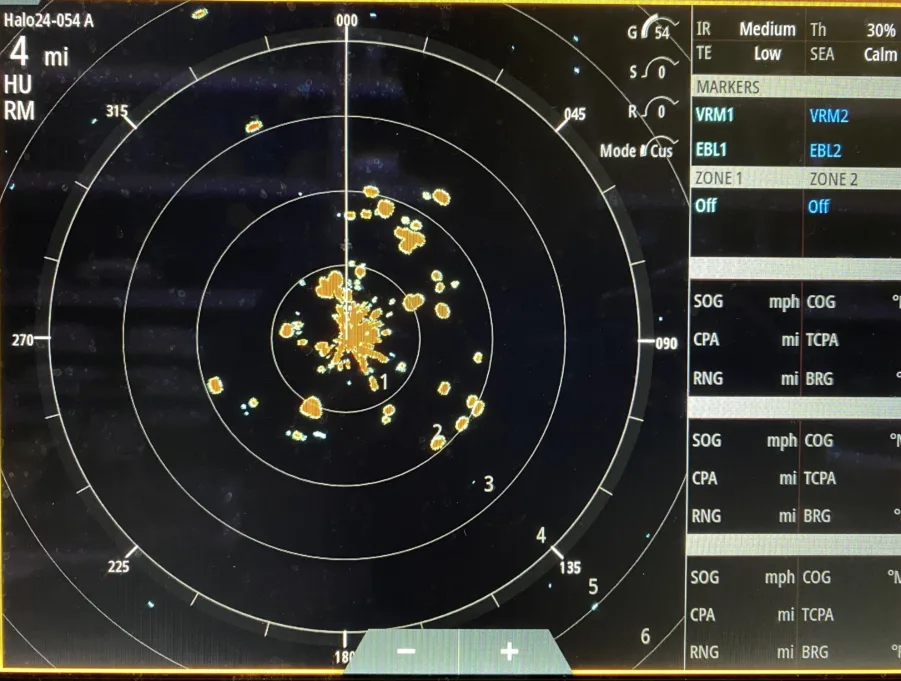 Simrad/B&G Halo24 Pulse Compression Dome Radar (000-14544-001) Tested ...